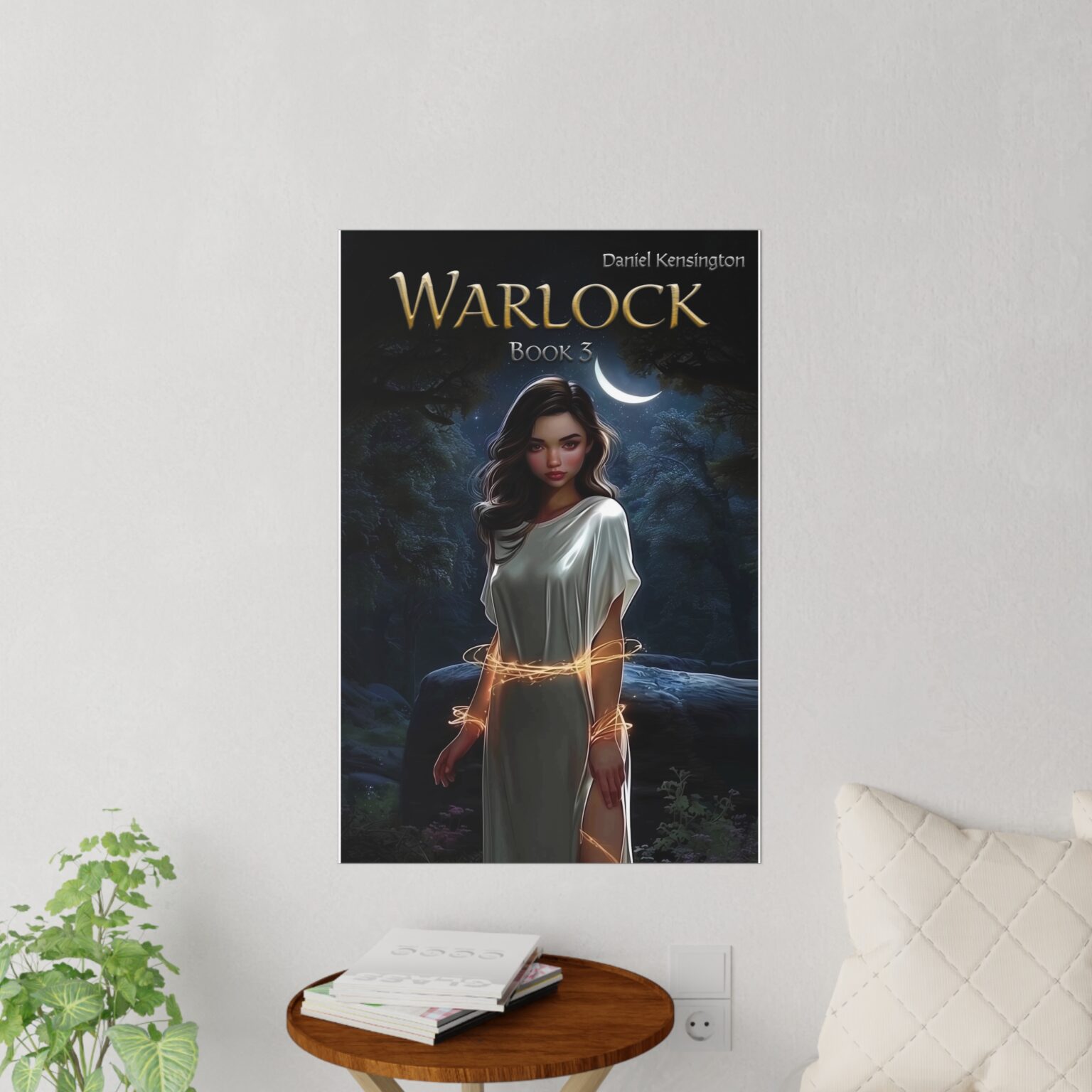 Warlock Book 3 Wall Decals, Fantasy Wall Art, Warlock Decor, Home ...